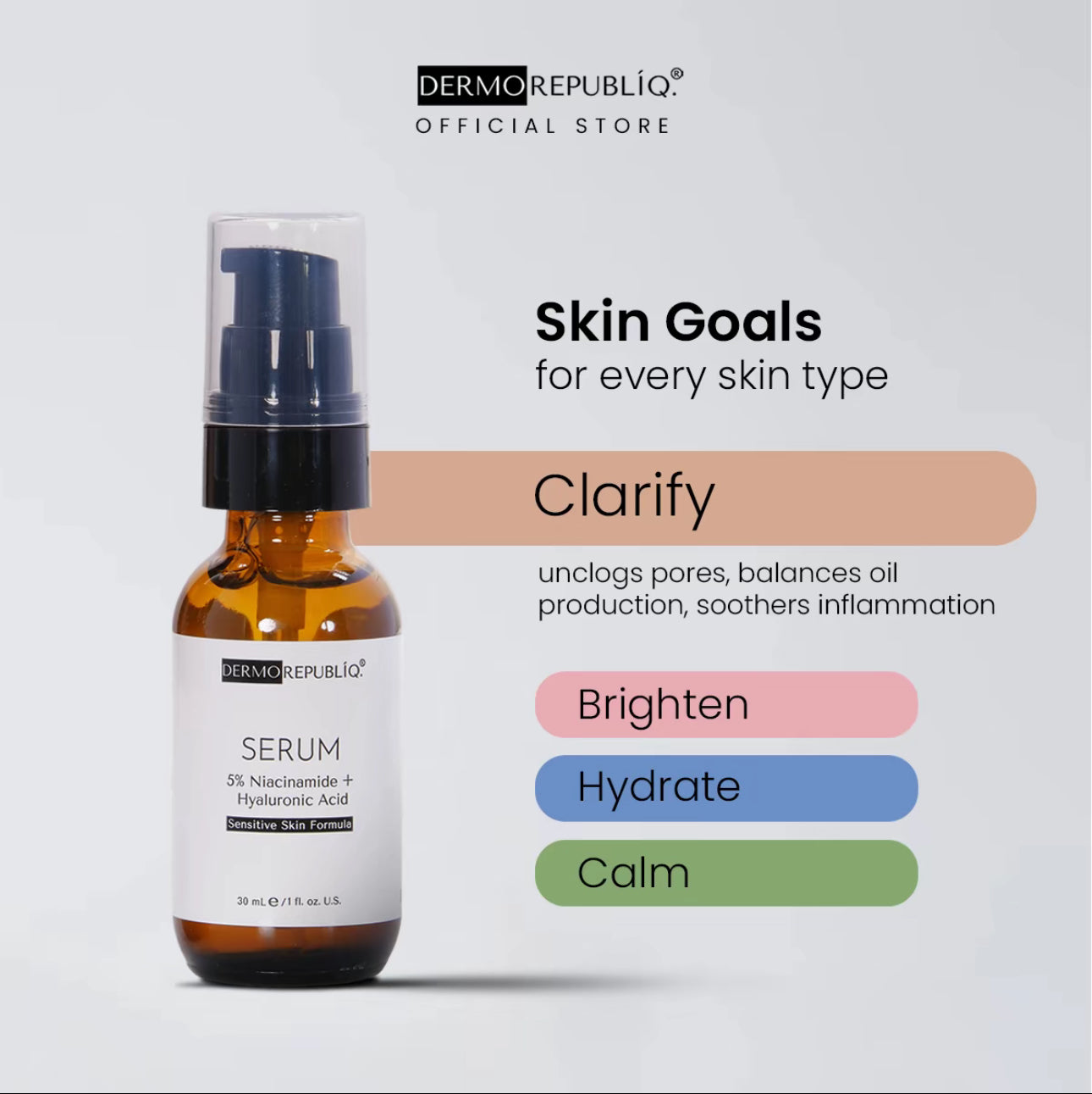 Dermo Republiq 5% Niacinamide + Hyaluronic Acid Serum 30ml – Trends&Beauty